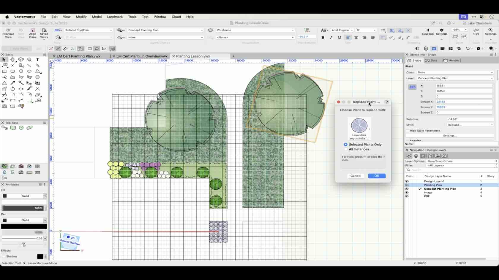 Landmark Professional Certification Planting Plan Lesson 2025 | Vectorworks University